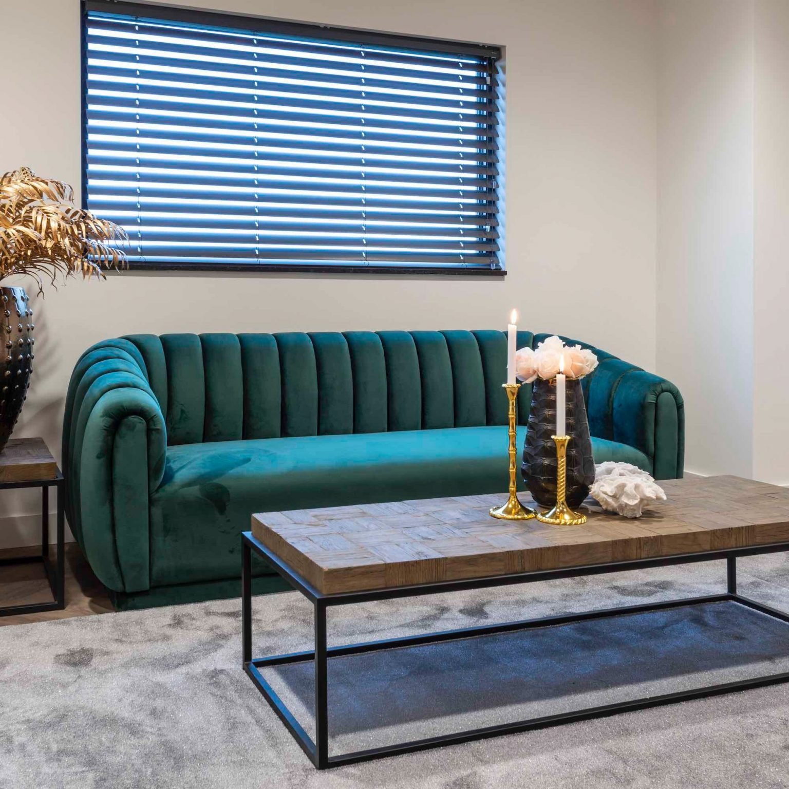 Modern quilted Three Seater Sofa #TSS12 - Sofa Design